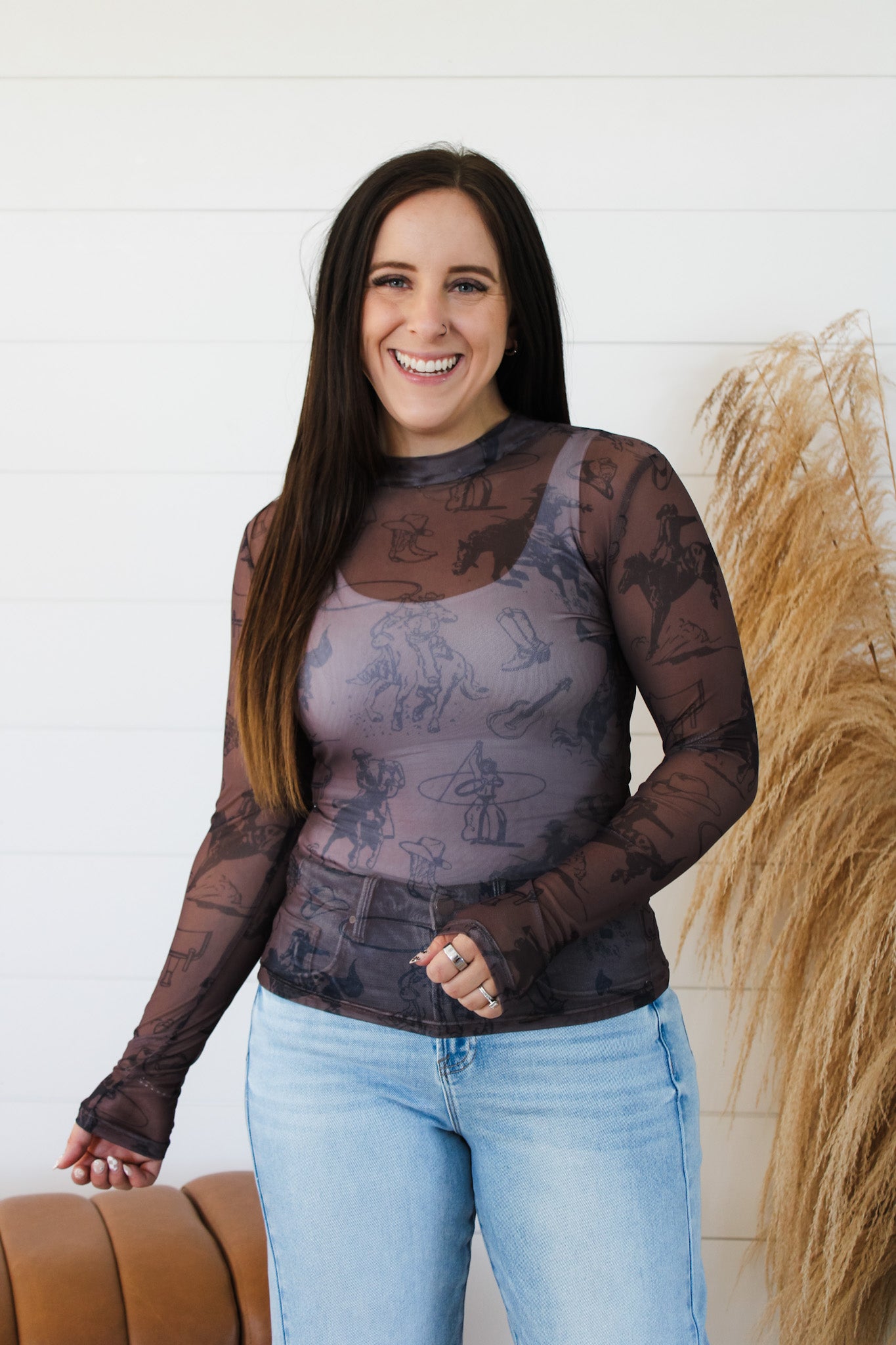 Cowgirl Mesh Top – Primrose Boutique